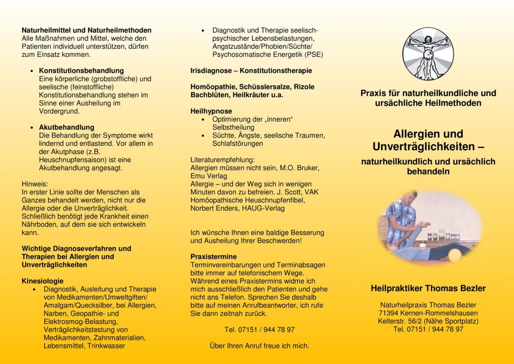 THERAPIEN UND INFO-FLYER – Thomas Bezler