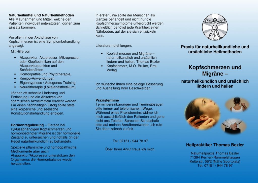 THERAPIEN UND INFO-FLYER – Thomas Bezler